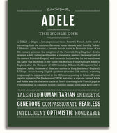 Adele | Name Art Print – Name Stories