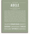 Adele | Name Art Print – Name Stories