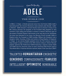 Adele | Name Art Print – Name Stories