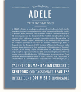 Adele | Name Art Print – Name Stories