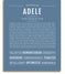 Adele | Name Art Print – Name Stories