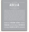 Adelia | Name Art Print – Name Stories