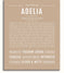 Adelia | Name Art Print – Name Stories