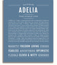 Adelia | Name Art Print – Name Stories