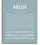 Adelia | Name Art Print – Name Stories
