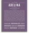 Adelina Personalized Name Meaning Art Prints Name Stories