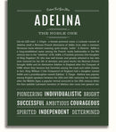 Adelina Name Art Print Name Stories