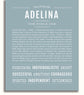 Adelina | Name Art Print – Name Stories