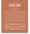 Adeline | Name Art Print – Name Stories