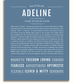 Adeline | Name Art Print – Name Stories