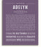 Adelyn Personalized Name Meaning Art Prints – Name Stories