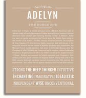Adelyn | Name Art Print – Name Stories