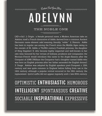 Adelynn | Name Art Print – Name Stories