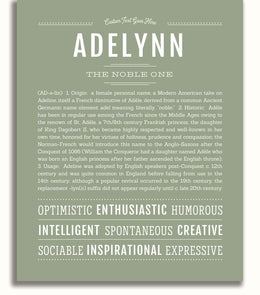 Adelynn | Name Art Print – Name Stories