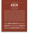 Aden | Name Art Print – Name Stories