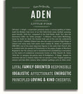 Aden | Name Art Print – Name Stories