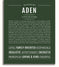 Aden | Name Art Print – Name Stories