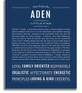 Aden | Name Art Print – Name Stories