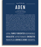 Aden | Name Art Print – Name Stories