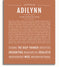 Adilynn Personalized Name Meaning Art Prints – Name Stories