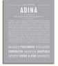 Adina | Name Art Print – Name Stories