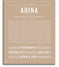 Adina | Name Art Print – Name Stories