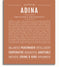Adina | Name Art Print – Name Stories