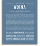 Adina | Name Art Print – Name Stories
