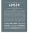 Adison | Name Art Print – Name Stories