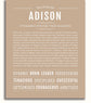 Adison | Name Art Print – Name Stories