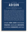 Adison | Name Art Print – Name Stories