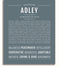 Adley | Name Art Print – Name Stories