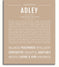Adley | Name Art Print – Name Stories