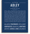 Adley | Name Art Print – Name Stories