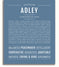 Adley | Name Art Print – Name Stories