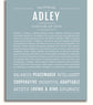 Adley | Name Art Print – Name Stories