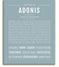 Adonis | Name Art Print – Name Stories