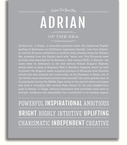 Adrian | Name Art Print – Name Stories
