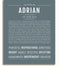 Adrian | Name Art Print – Name Stories