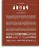 Adrian | Name Art Print – Name Stories
