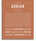 Adrian | Name Art Print – Name Stories