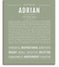 Adrian | Name Art Print – Name Stories