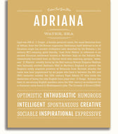 Adriana | Name Art Print – Name Stories