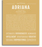 Adriana | Name Art Print - Personalized Custom Gifts – Name Stories