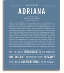 Adriana | Name Art Print – Name Stories