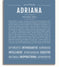 Adriana | Name Art Print – Name Stories