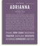 Adrianna | Name Art Print – Name Stories