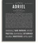 Adriel | Name Art Print – Name Stories