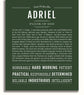 Adriel Personalized Name Meaning Art Prints – Name Stories