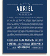 Adriel | Name Art Print – Name Stories